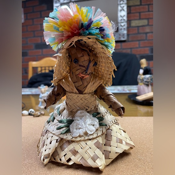Accents | Vintage Bahamas Straw Doll Authentic Handmade | Poshmark